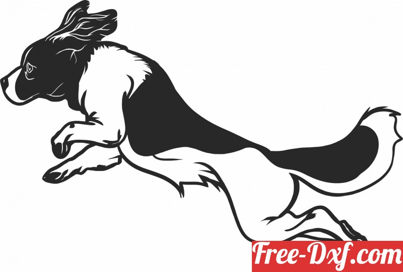 Download Dog Jumping art clipart cwlFA High quality free Dxf file