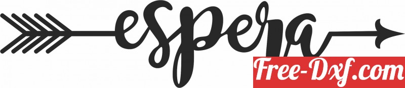 Download Espera arrow sign d6Ixh High quality free Dxf files, Svg