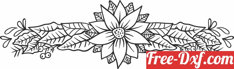 Download christmas ornaments flower clipart dQ73n High quality fr