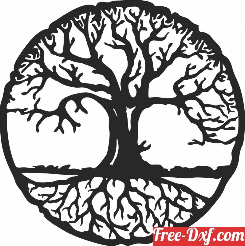 Download tree of life wall decor eNjRZ High quality free Dxf file