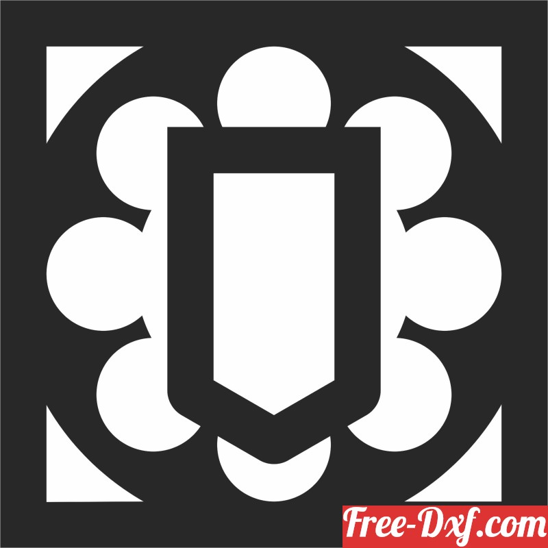 Download decorative wall decor ee6Iq High quality free Dxf files,