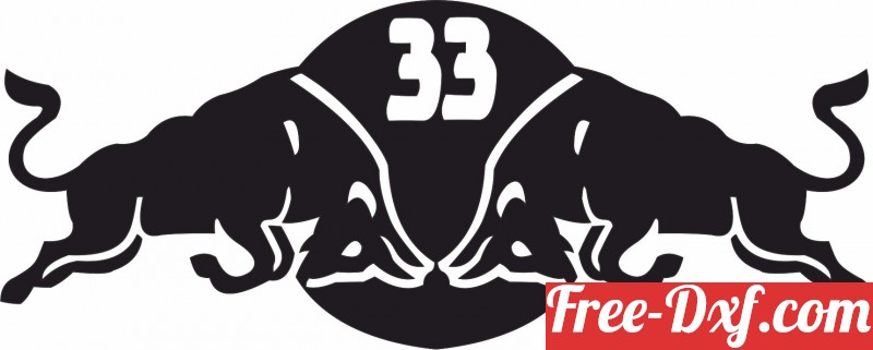 Download bull 33 logo em6Yx High quality free Dxf files, Svg, Cdr