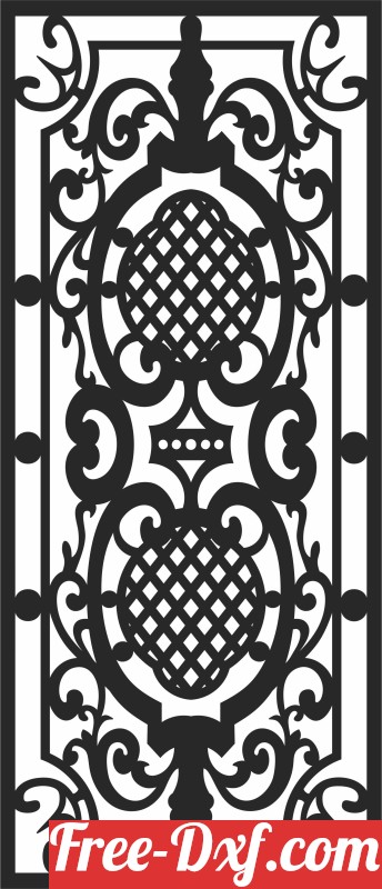 Download Wall Decorative screen eobl4 High quality free Dxf f