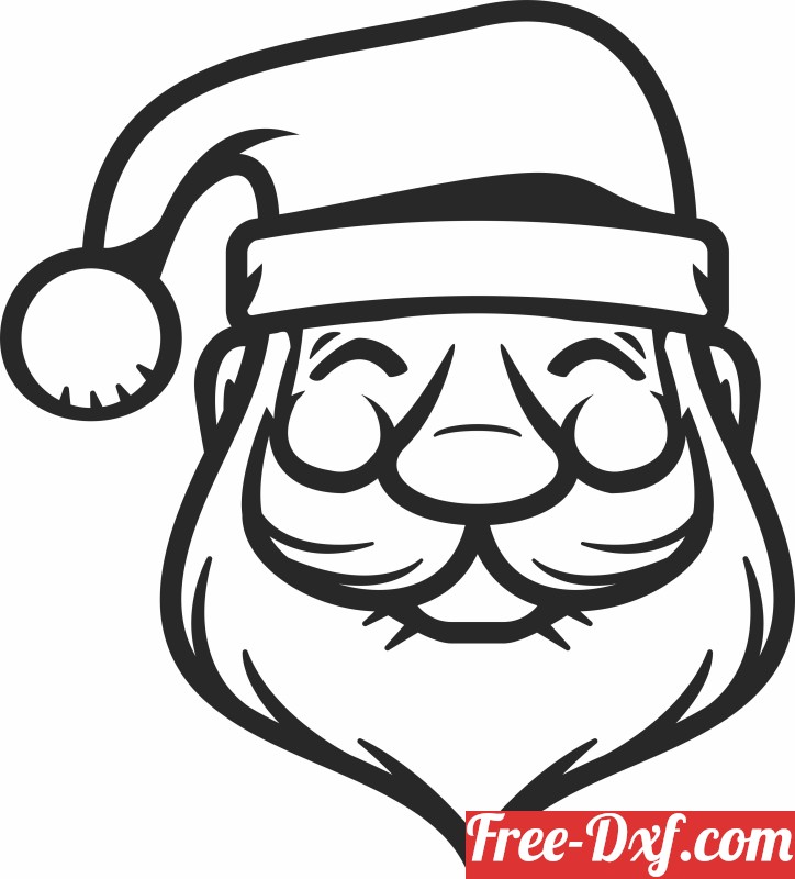 Download Santa Claus clipart f0CYk High quality free Dxf files, S