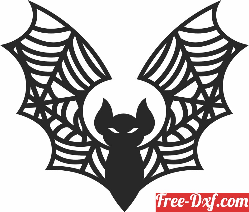 Download halloween bat cliparts dxf fNlBw High quality free
