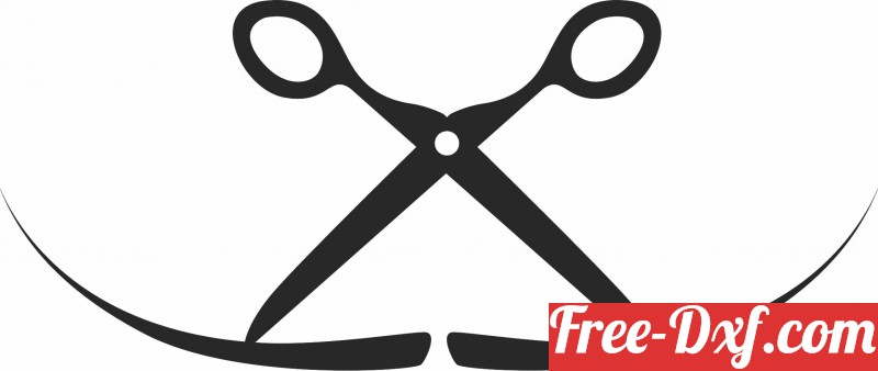 Download Barber Scissors clipart fW8oq High quality free Dxf file