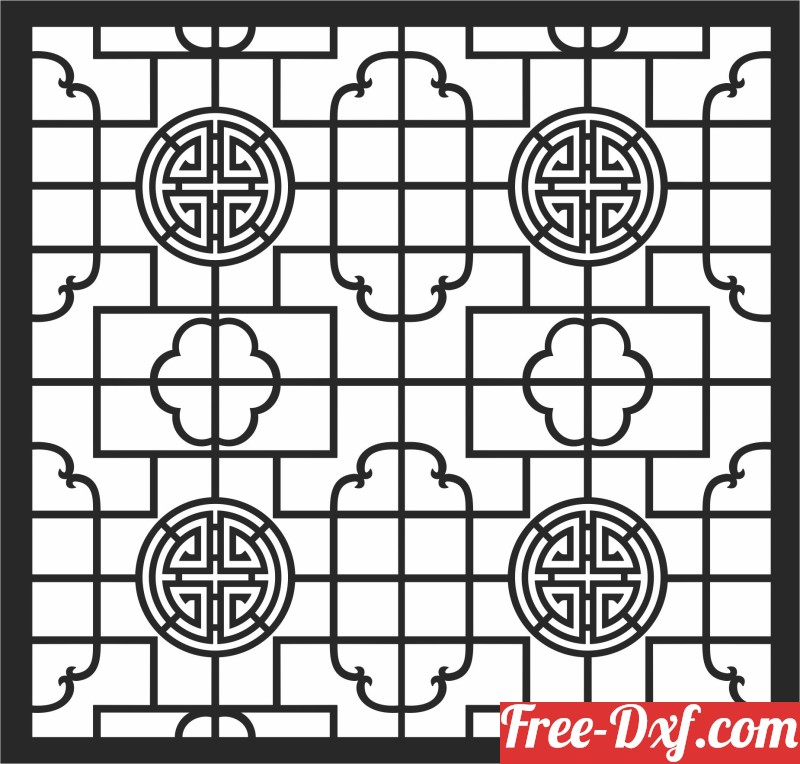 Download pattern wall Screen fazBm High quality free Dxf files, S