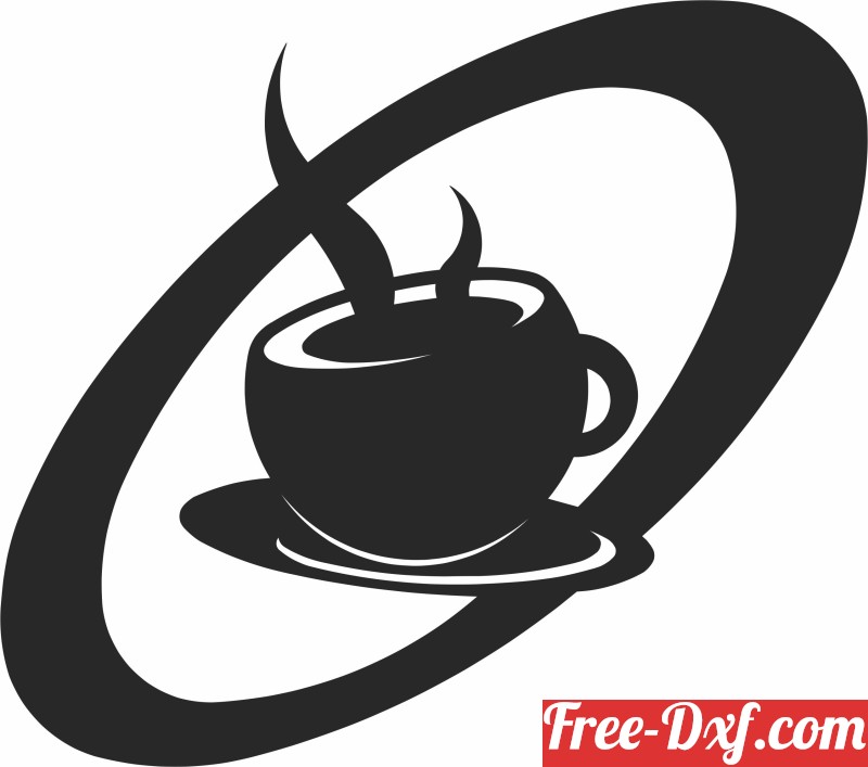 Download Coffee Cup wall decor g6dr5 High quality free Dxf files,