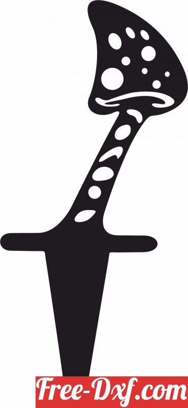 Download Mushroom Garden Stake gTFxO High quality free Dxf files,