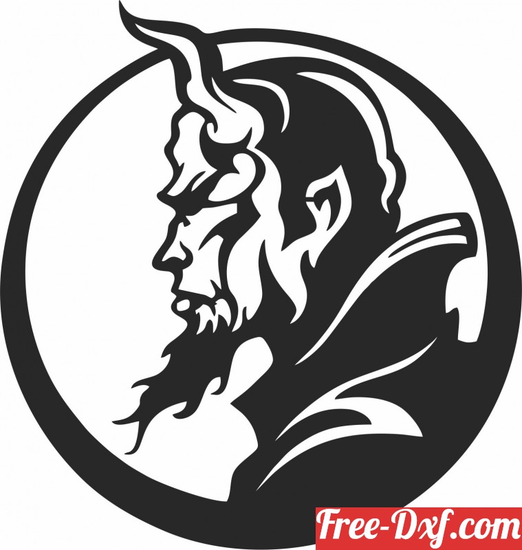 Download Devil horns wall decor gbDJJ High quality free Dxf files