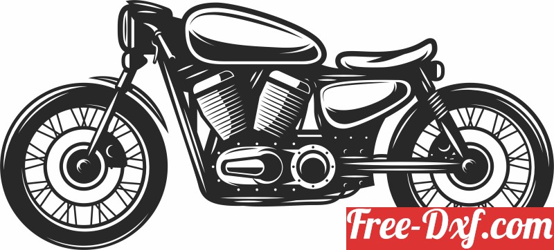 Download Old vintage motorcycle hCUxT High quality free Dxf files