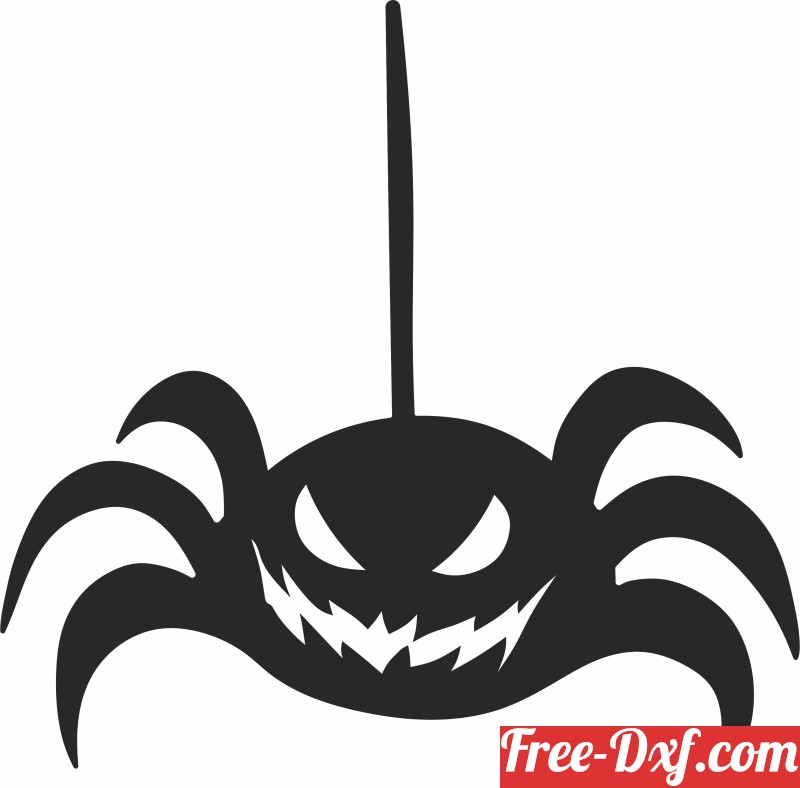 Download pumpkin spider halloween art hQTC7 High quality free Dxf