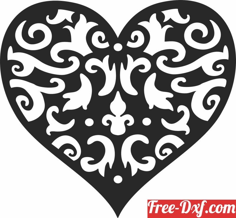 Download heart clipart hTtQW High quality free Dxf files, Svg, Cd