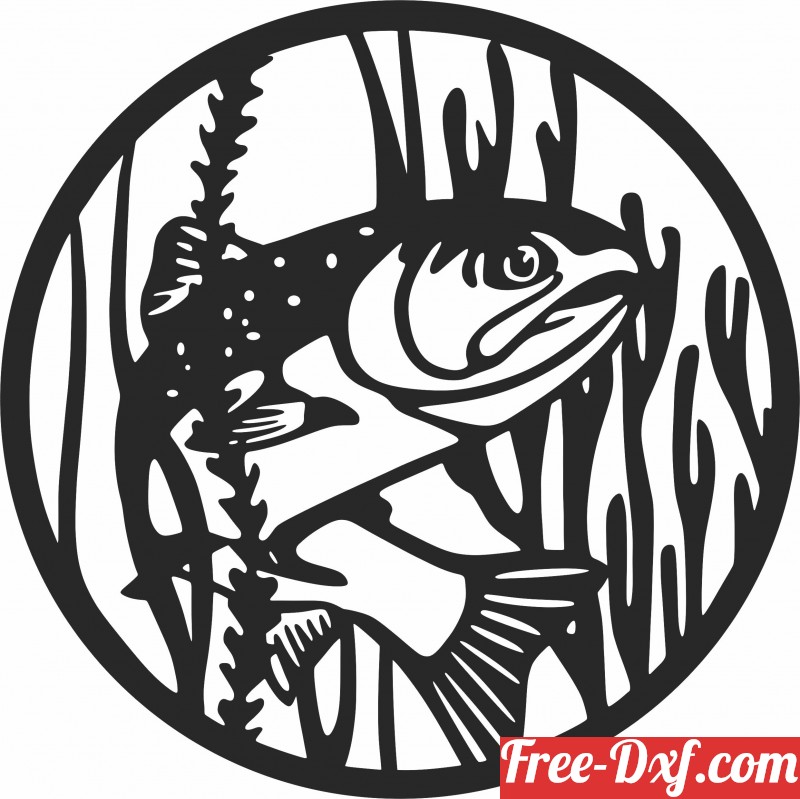 Download Fish scene clipart hagdr High quality free Dxf files, Sv