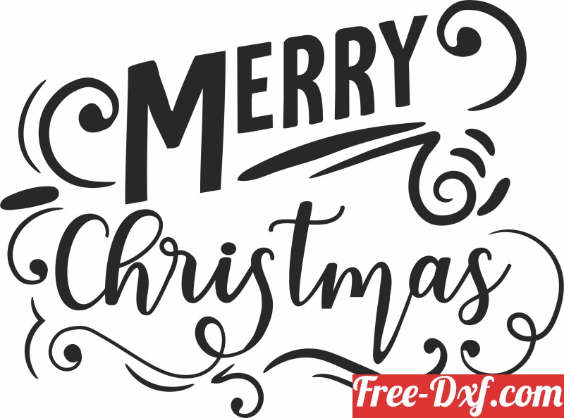 Download merry christmas sign huT3m High quality free Dxf files,