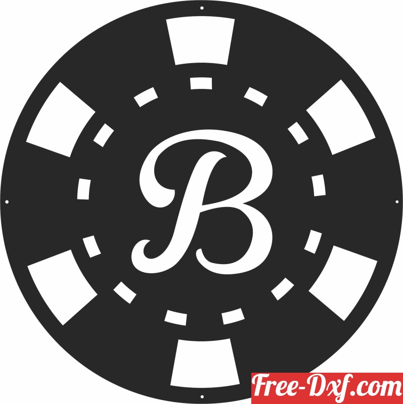 Download poker chip sign iBgfY High quality free Dxf files, Svg,