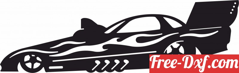 Download jet racing car ieHPz High quality free Dxf files, Svg, C