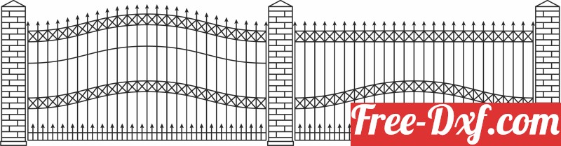 Download Gate entrance door entry ifyjZ High quality free Dxf fil