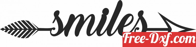 Download Smiles Smiles arrow sign ivOGH High quality free Dxf fil