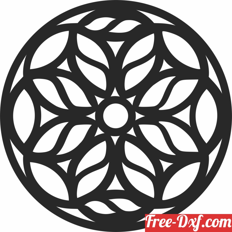 Download pattern Mandala wall arts jIvWn High quality free Dxf fi