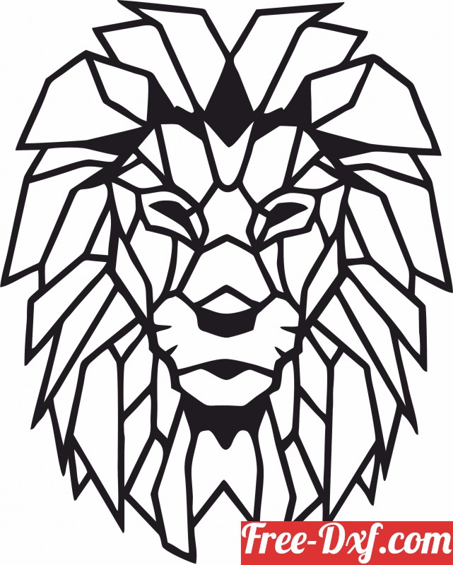 Download Lion Polygon Art Wall geometric jaK2i High quality free