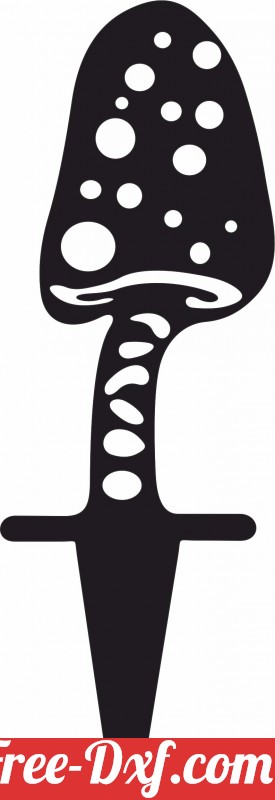 Download Mushroom Garden Stake jvWnA High quality free Dxf files,