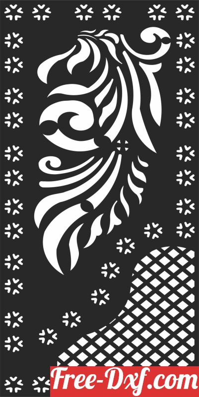 Download Screen Pattern door k6jtk High quality free Dxf files