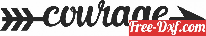 Download Courage arrow sign kDW5U High quality free Dxf files, Sv