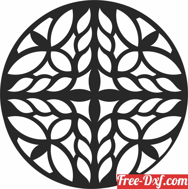 Download mandala wall decor cliparts kJUG4 High quality free Dxf