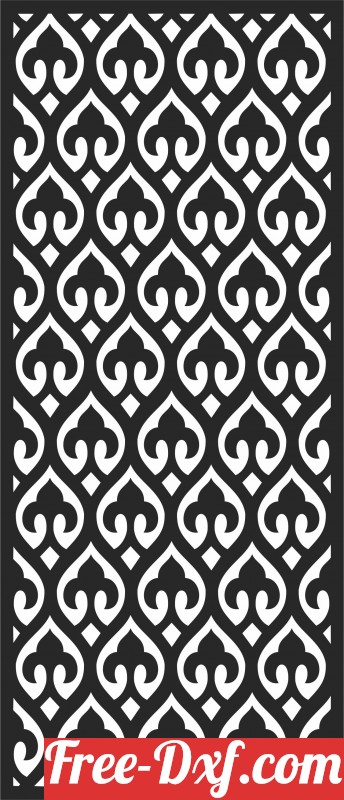 Download screen door PATTERN door wall Screen Decorative dxf