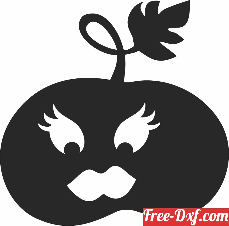 Download Halloween cute Pumpkin knWuq High quality free Dxf files