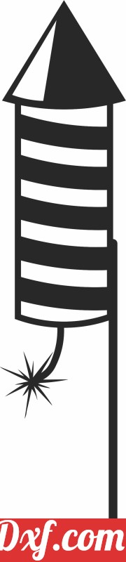 Download Firework rocket cliparts ls4I6 High quality free Dxf fil