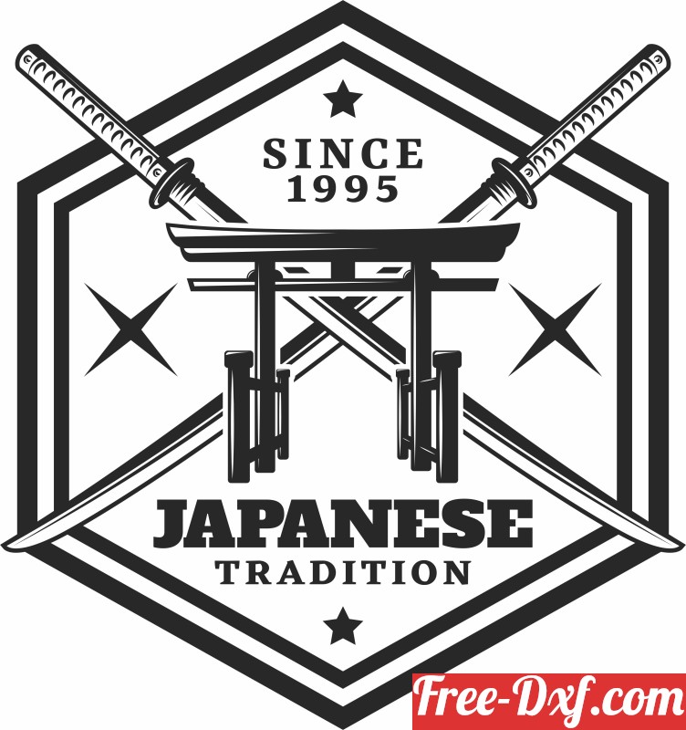 Download Japanese logo cliparts m5onF High quality free Dxf files