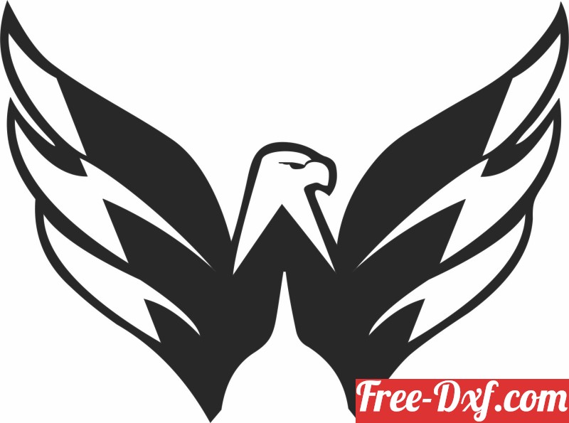 Download washington capitals logo m60OG High quality free Dxf fil
