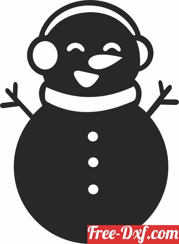 Download Snowman clipart m7YI0 High quality free Dxf files, Svg,