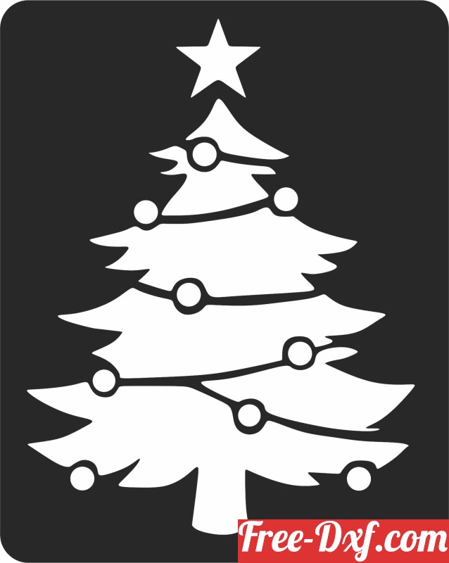 Download Christmas Tree dxf mBMnd High quality free