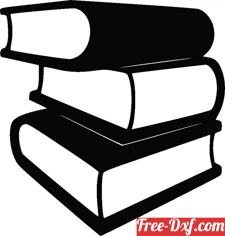 Download Books wall sign mDYsO High quality free Dxf files, Svg,