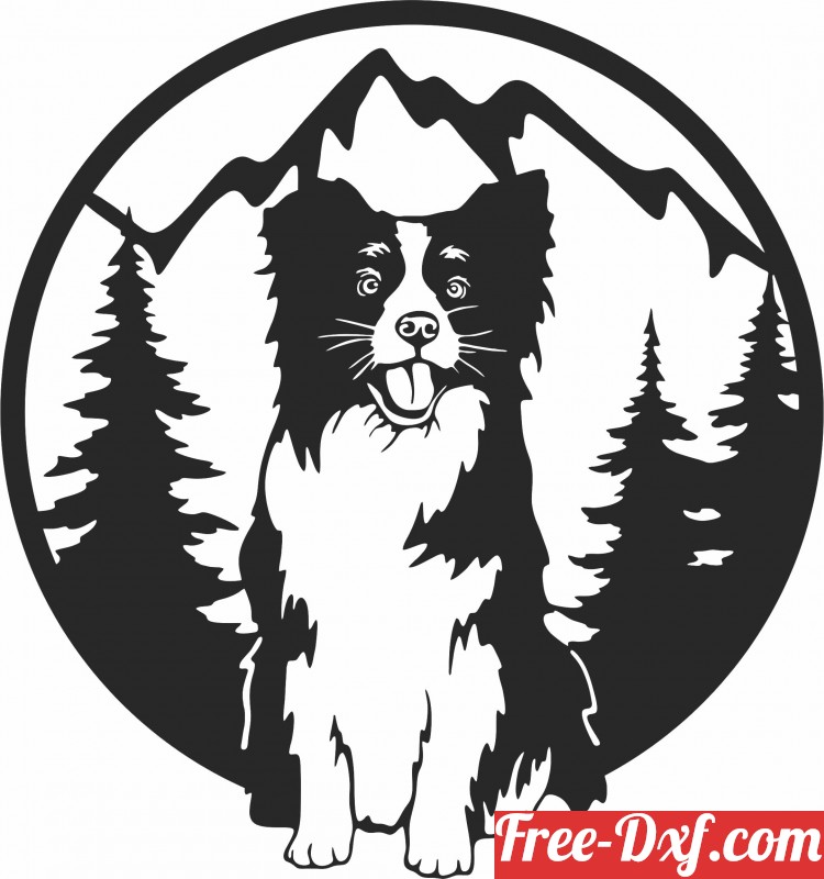 Download Dog wall art clipart mUrDj High quality free Dxf files,
