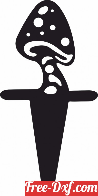 Download Mushroom Garden Stake mZ8bE High quality free Dxf files,