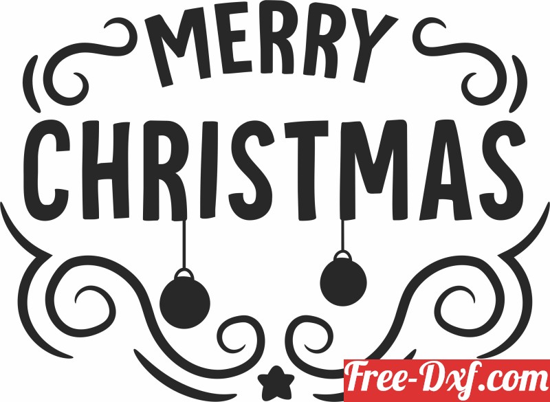 Download merry christmas sign meVQ8 High quality free Dxf files,