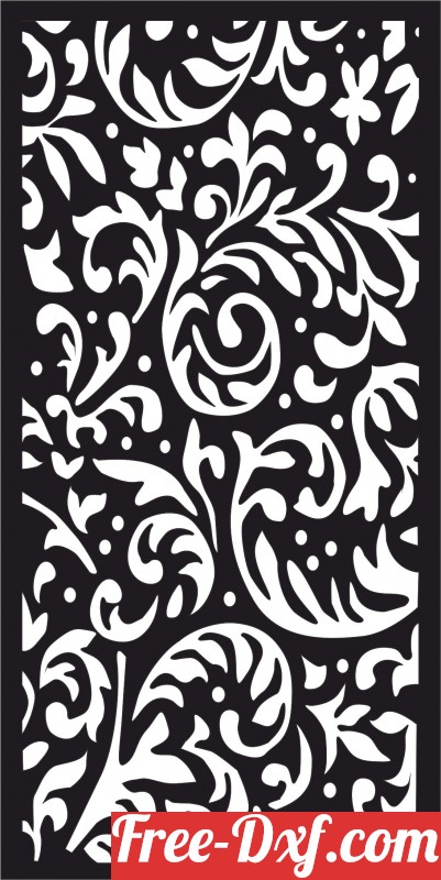 Download decorative panel door wall screen pattern dxf mq63V High