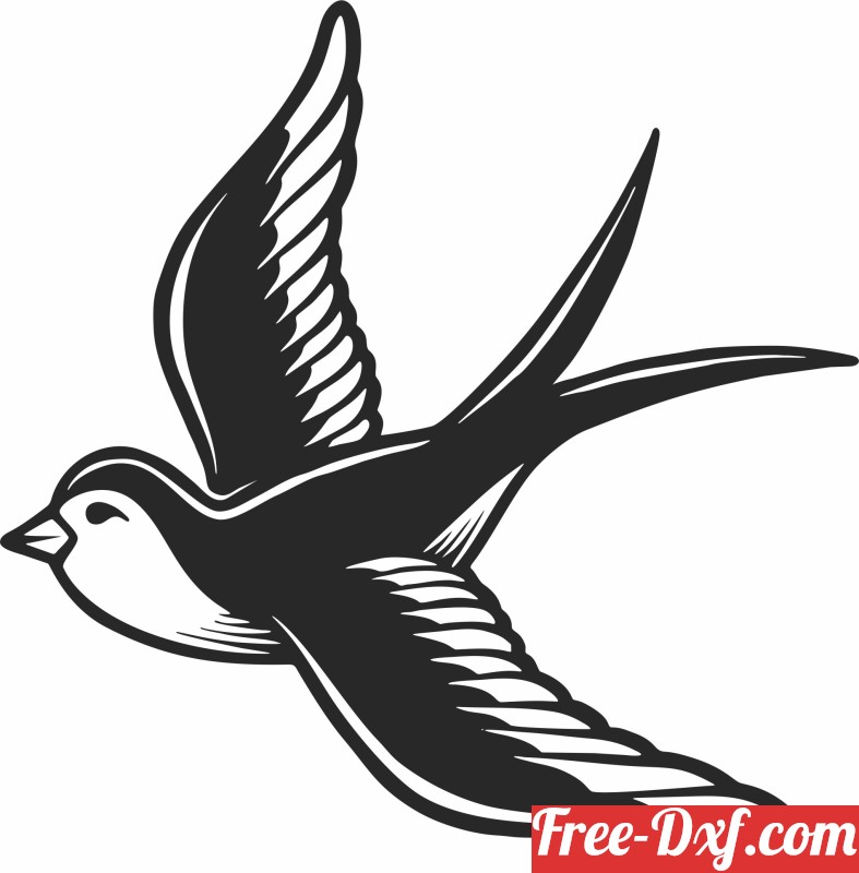 Download flying dove birds nENFX High quality free Dxf files, Svg