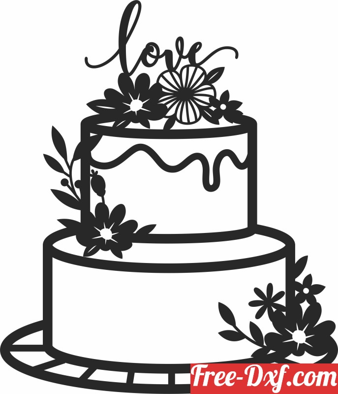 Download cake cliparts nRKX9 High quality free Dxf files, Svg, Cd