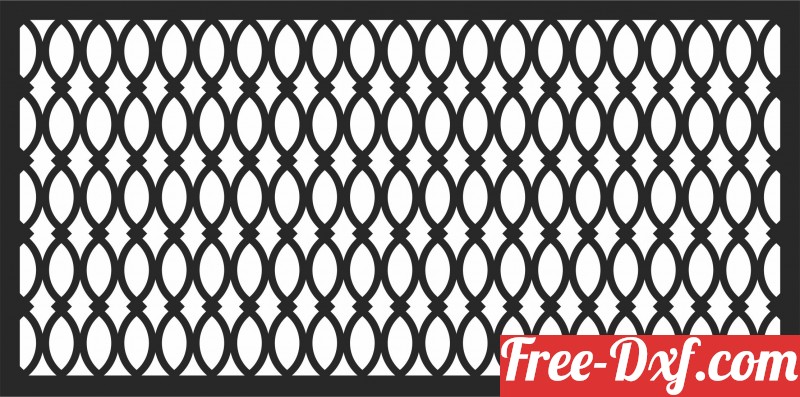 Download WALL pattern decorative wall dxf ndKWL High quality