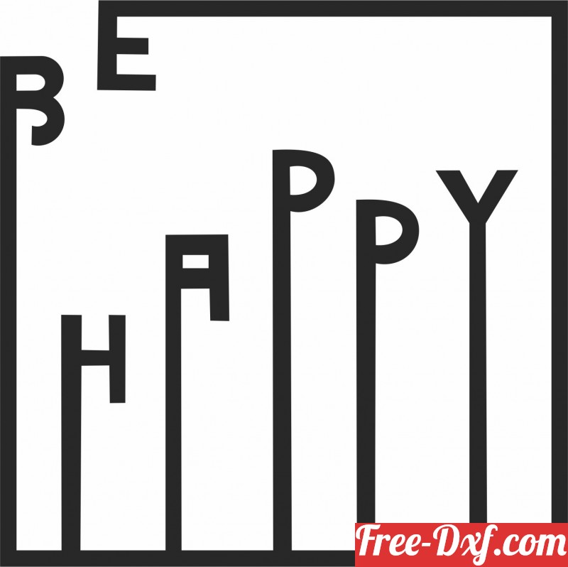 Download Be Happy Vector clipart nvKtB High quality free Dxf file
