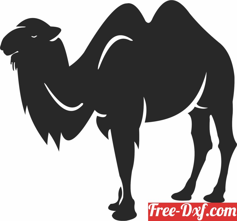 Download camel silhouette cliparts dxf oDu63 High quality free