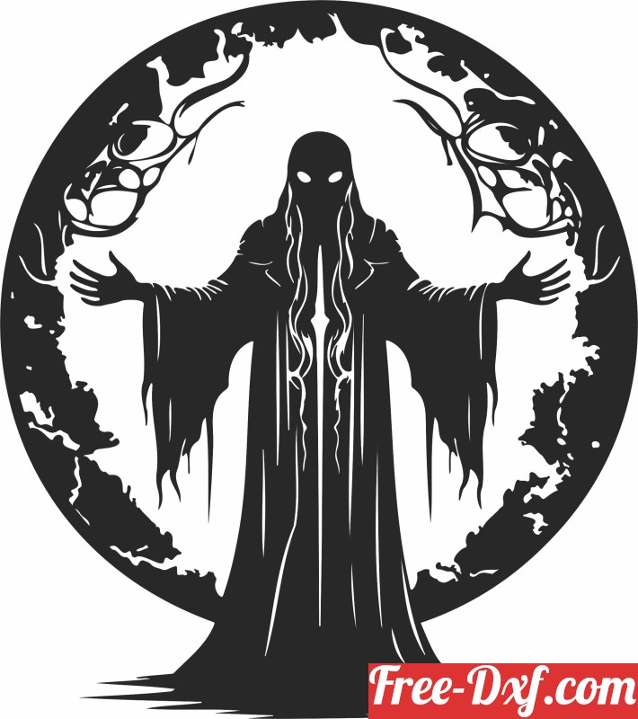 Download reaper skull scary scene obOBS High quality free Dxf fil