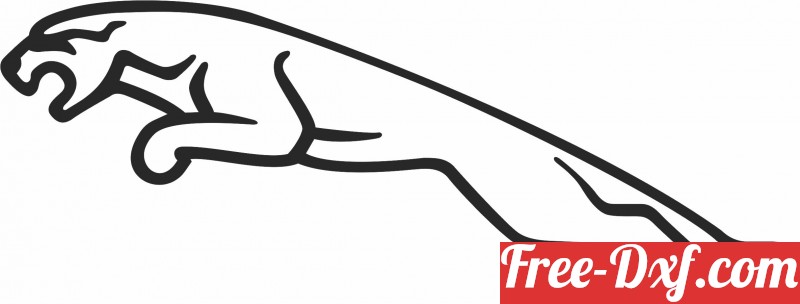 Download Jaguar Logo odHO8 High quality free Dxf files, Svg, Cdr