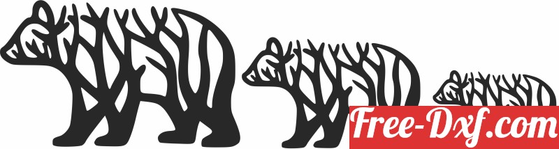 Download bears cliparts okcQQ High quality free Dxf files, Svg, C