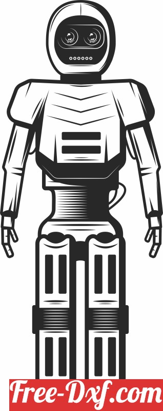 Download robot cliparts ovotz High quality free Dxf files, Svg, C
